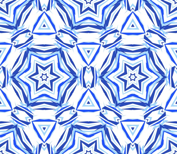 Blue kaleidoscope star pattern Royalty Free Vector Image Blue kaleidoscope star pattern Royalty Free Vector Image
