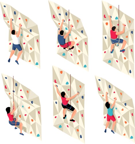 Climbing wall icon Royalty Free Vector Image - VectorStock