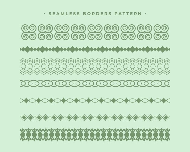 Islamic inspired lace pattern border background Vector Image