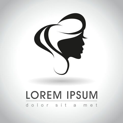 Beautiful woman face icon Royalty Free Vector Image