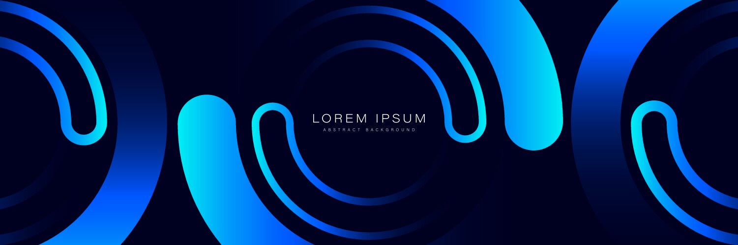 Circle abstract background blue gradient circular Vector Image