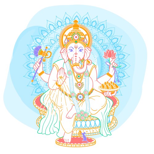 Ganesh Line Art Vector Images (over 390)