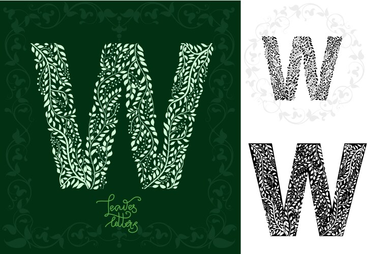 Logo Leaves Letter Vector Images (over 21,000)