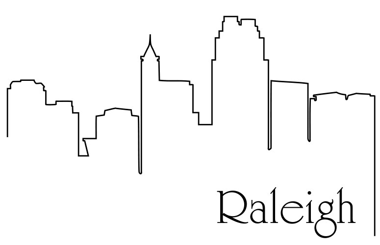 Toronto city one line drawing Royalty Free Vector Image