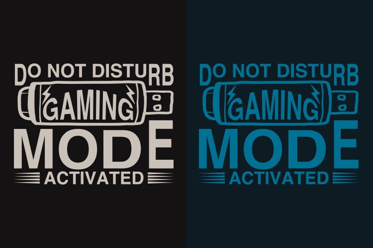 Do not disturb gaming mode activated Royalty Free Vector