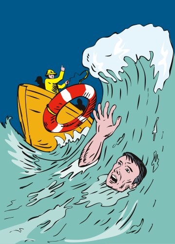 Drowning Man Vector Images (over 1,300)