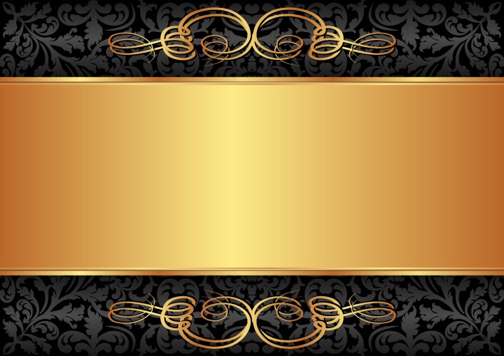 Golden Ornate Background Royalty Free Vector Image