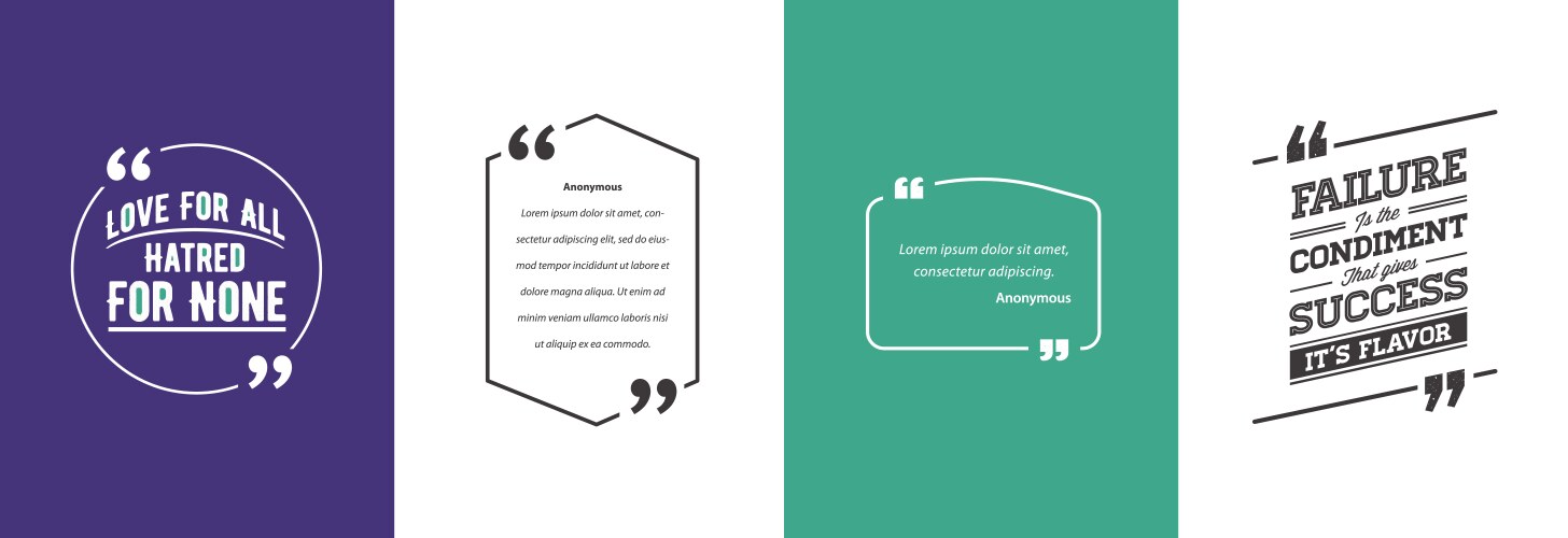 Remark quote template bubble set Royalty Free Vector Image