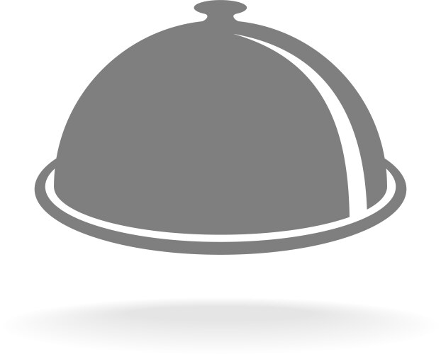 Food Tray with Cover Icon – Royalty-Free Vector | VectorStock