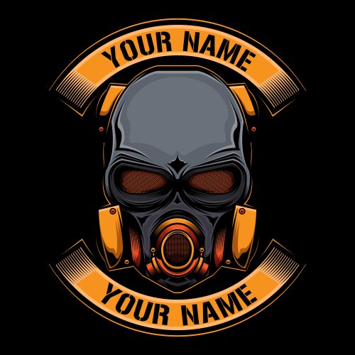 Spray gun paint logo Royalty Free Vector Image