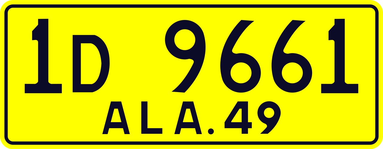 License Plate Vector Images (over 1,800)