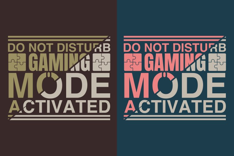Do not disturb gaming mode activated Royalty Free Vector