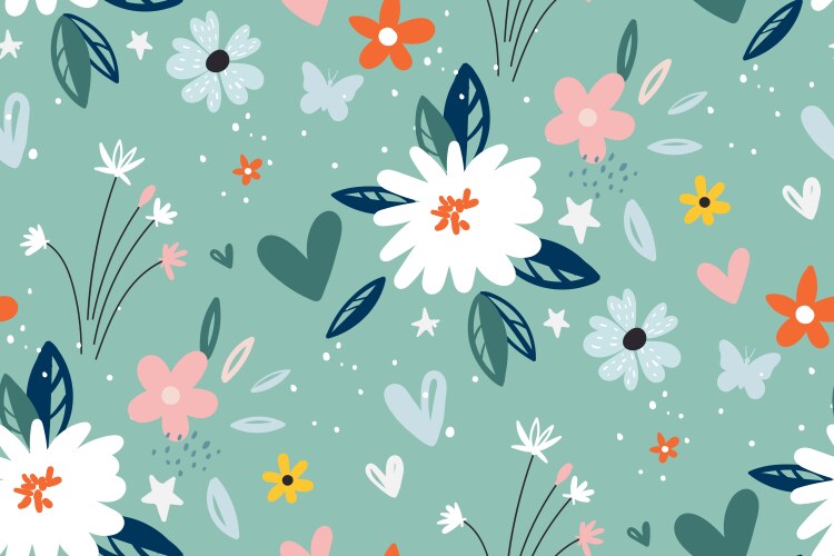 Sleeping newborn seamless pattern for baby Vector Image