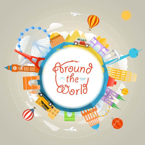 Around the World Vector Images (over 26,000)
