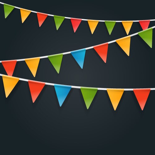 Triangle Flags on the Strings Vector Images (over 4,600)