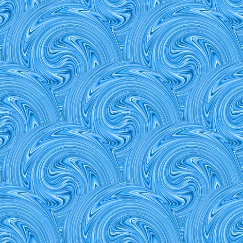 Seamless sea hand-drawn pattern waves background Vector Image