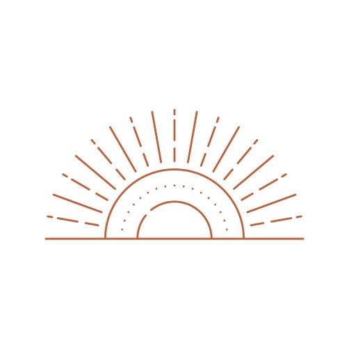Sunset and sunrise silhouette design Royalty Free Vector