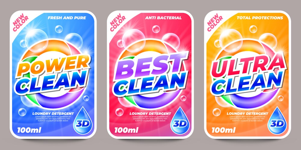 Detergent Label Vector Images (over 10,000)