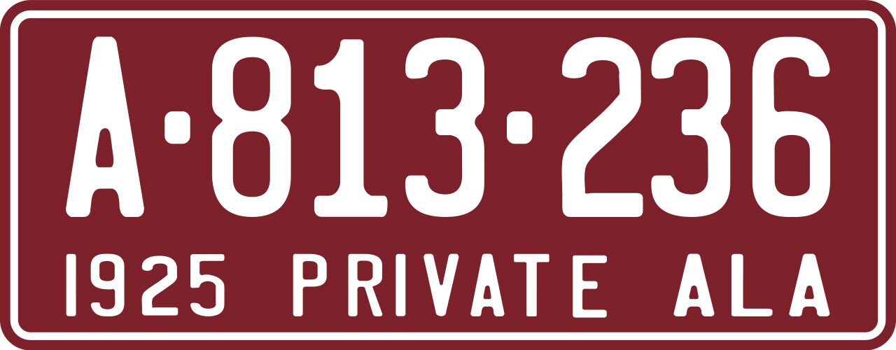 Car Number Plate USA Vector Images (over 240)