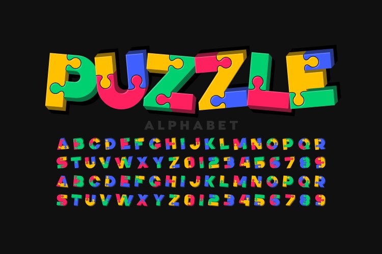 Jigsaw puzzle Royalty Free Vector Image - VectorStock