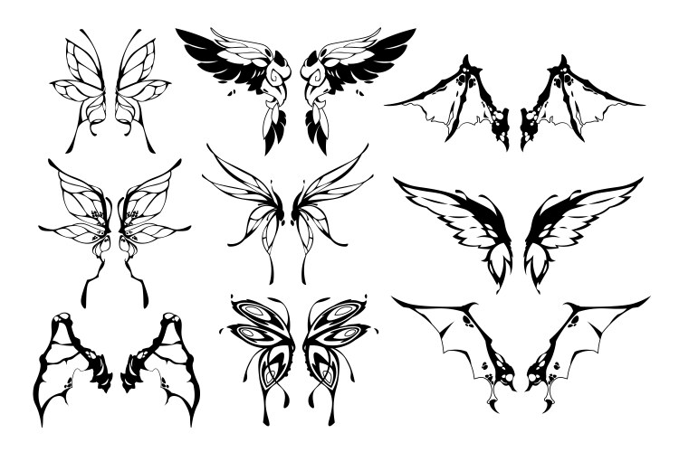 Fairy Wings Vector Images (over 17,000)