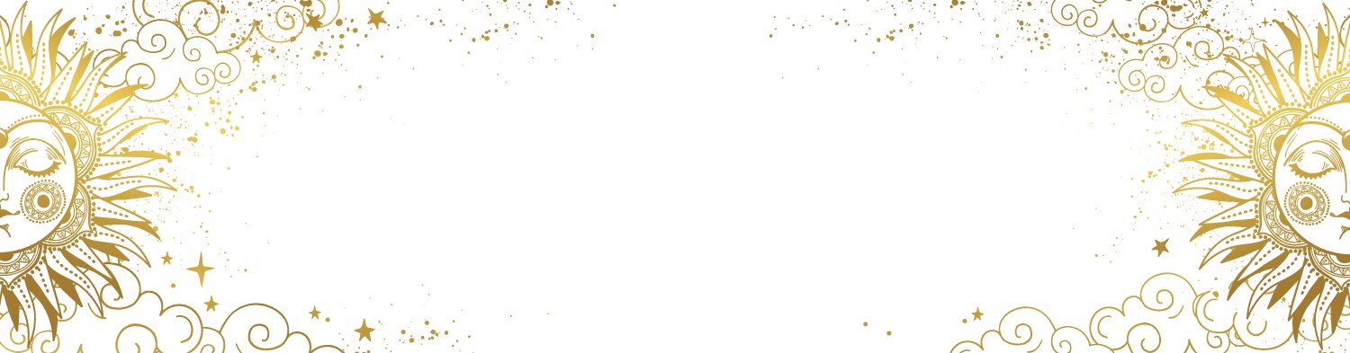 Esoteric boho banner golden sun and moon Vector Image