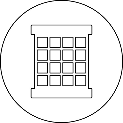 Prisoner window grid grate prison jail concept Vector Image