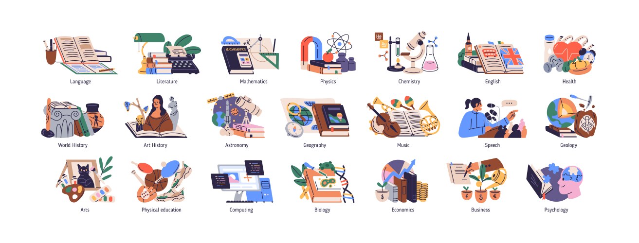 English Subject Vector Images (over 590)