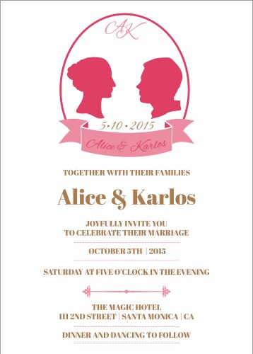 Wedding invitations Royalty Free Vector Image - VectorStock