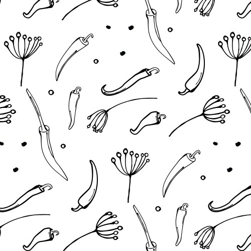 Chili Pepper Black and White Vector Images (over 2,600)