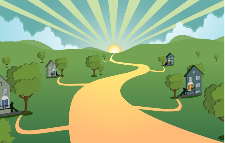 Arctic landscape Royalty Free Vector Image - VectorStock