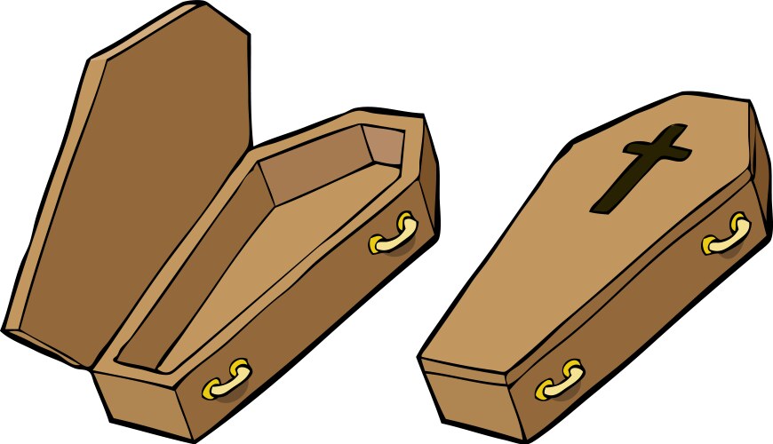 Cartoon Coffin Vector Images (over 4,300)