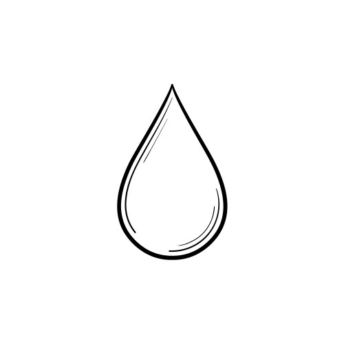 Hand drawn doodle water drop drops icons Vector Image