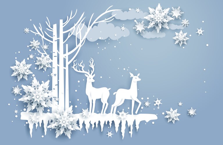 Winter scene Royalty Free Vector Image - VectorStock
