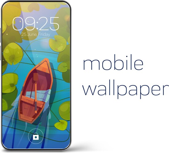 Lock screen background or smartphone wallpaper Vector Image