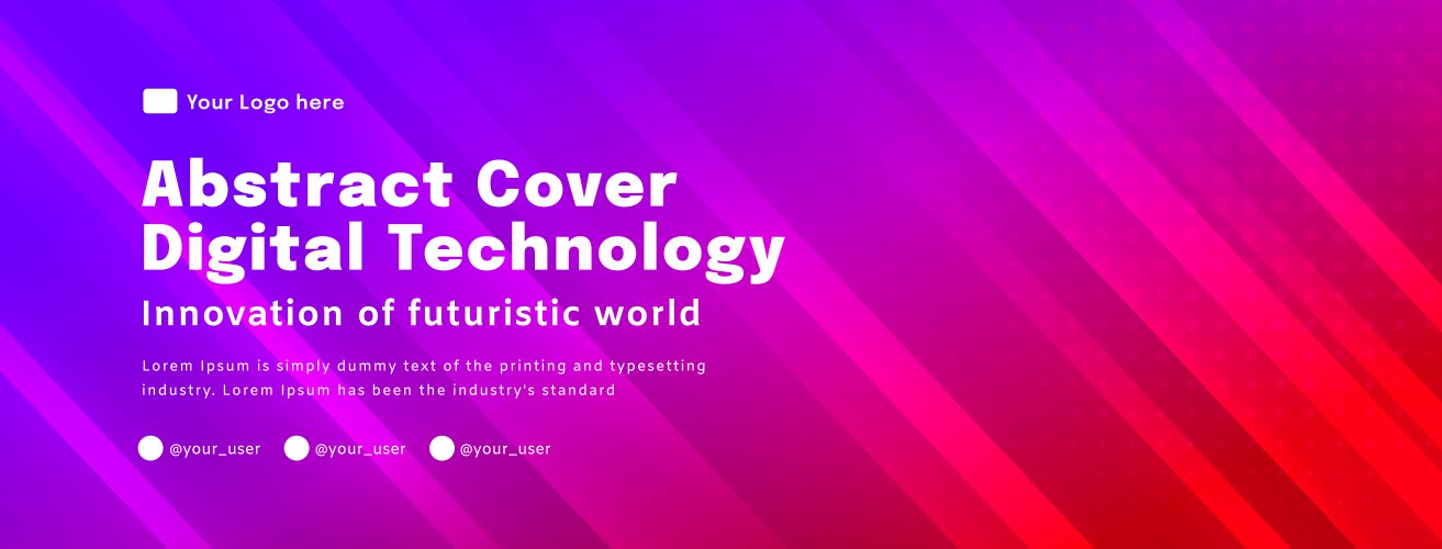 Digital technology poster cover internet connect Vector Image