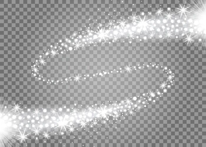 Transparent white light effect background Vector Image