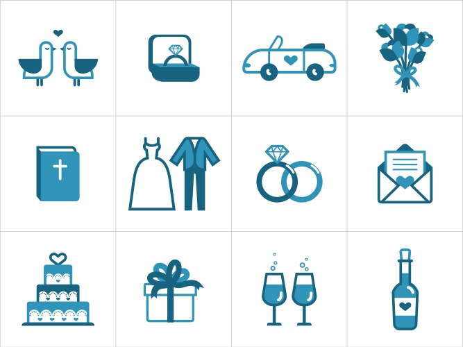 Marriage symbols Vector Images & Graphics for Commercial Use | VectorStock