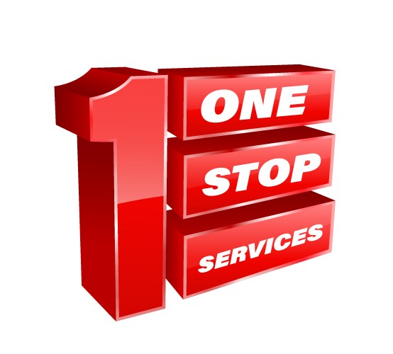 One stop shopping Royalty Free Vector Image - VectorStock