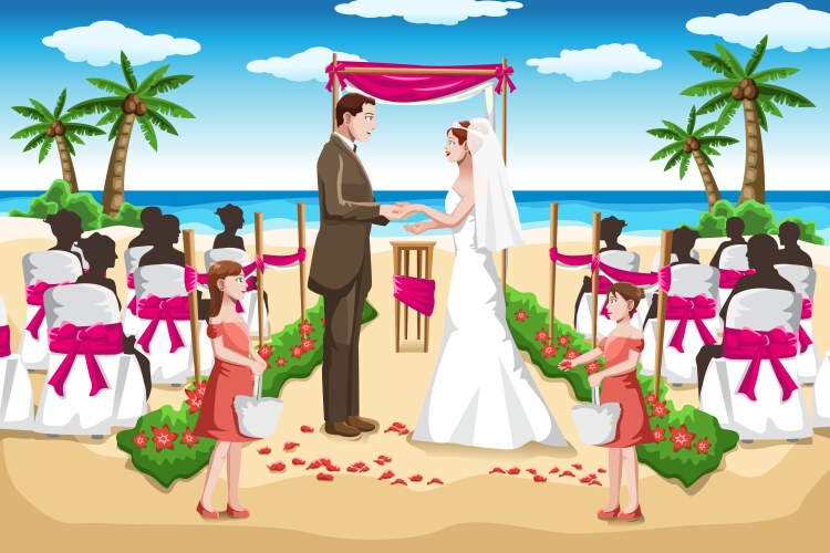 Wedding celebration Royalty Free Vector Image - VectorStock