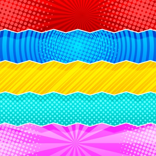 Comic book pages collection Royalty Free Vector Image