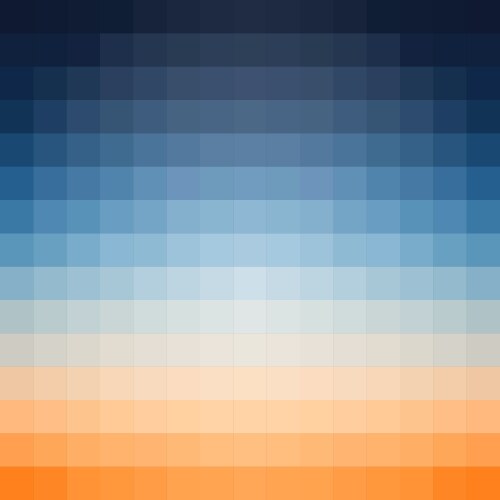 Orange color shades swatches palette with names Vector Image