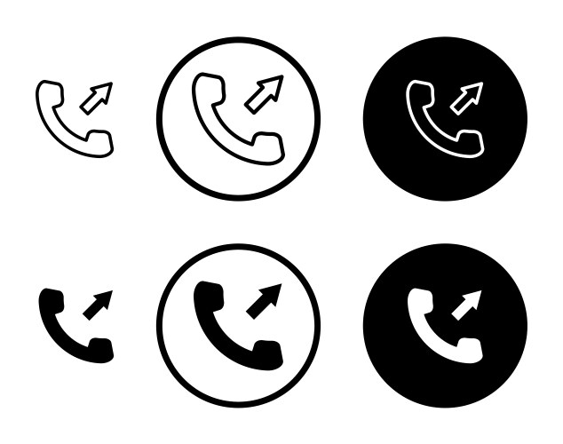 Call outgoing icon Royalty Free Vector Image - VectorStock