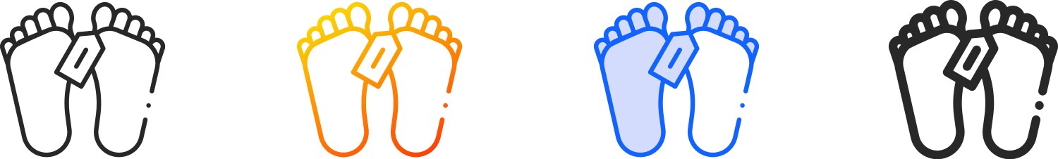 Cempasuchil iconthin linear gradient blue stroke Vector Image