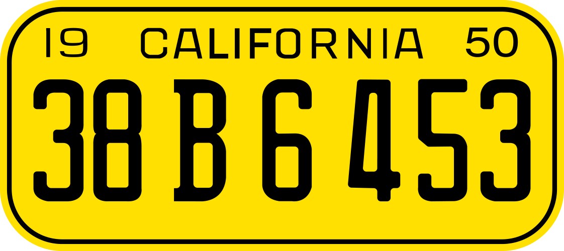 License Plate Vector Images (over 1,800)