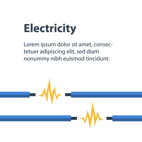 Static electricity experiment with pencil Vector Image