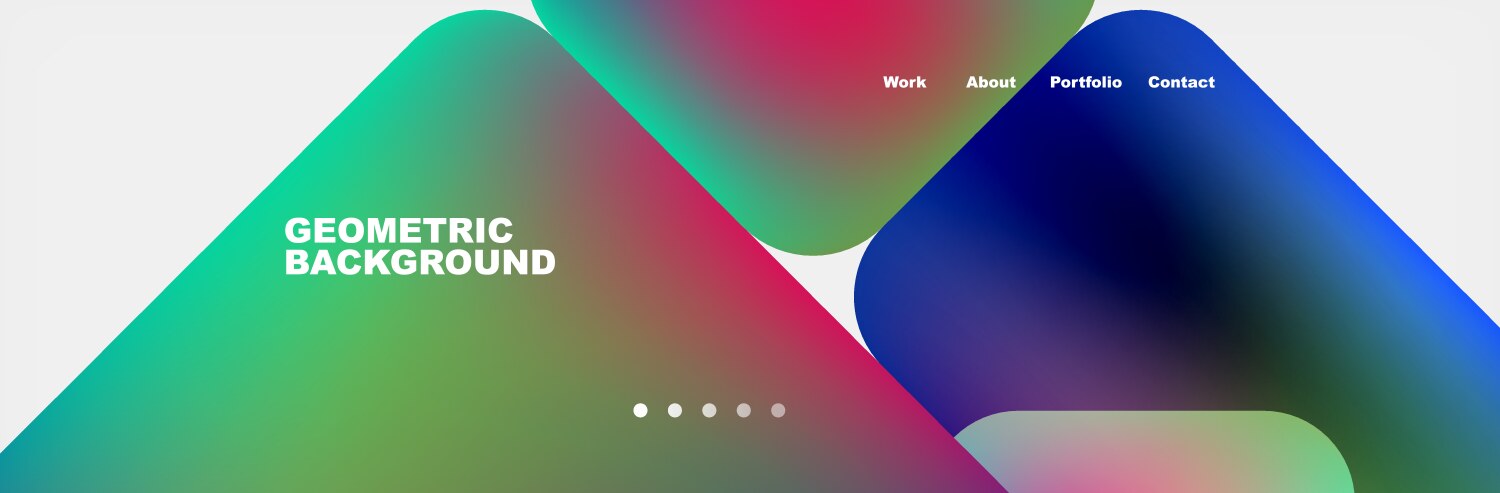 Square internet web page design template Vector Image