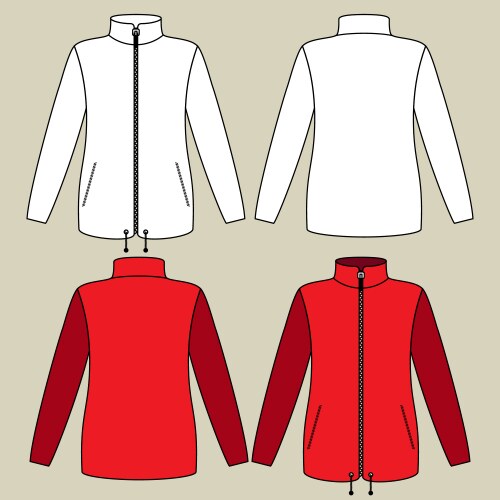 Sport jacket cartoon Royalty Free Vector Image