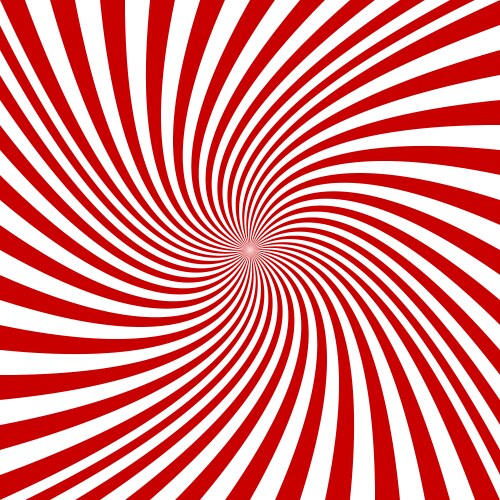 Red and white spiral background Royalty Free Vector Image