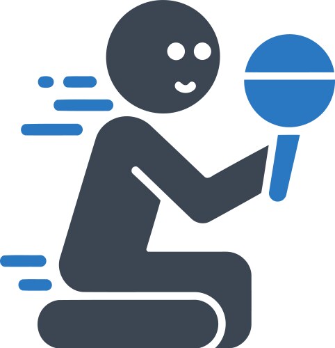 Person holding microphone Vector Images & Graphics for Commercial Use ...